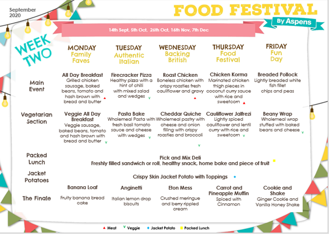 St James CE Primary School - ASPENS OUR NEW SCHOOL MEALS PROVIDER